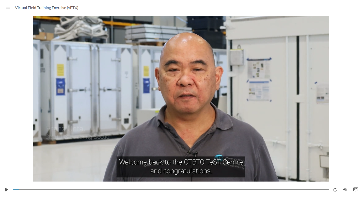 CTBTO Virtual Field Exercise – Brian Ochieng